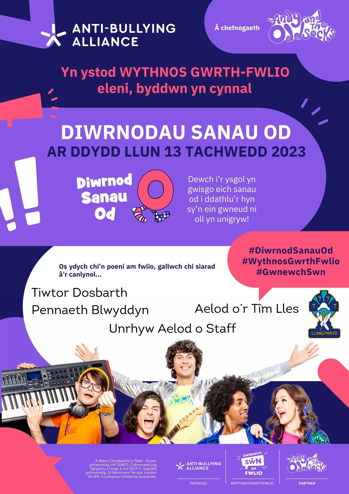 ANTI-BULLYING WEEK 2023: 📢MAKE A NOISE ABOUT BULLYING📢 - Ysgol Gyfun ...